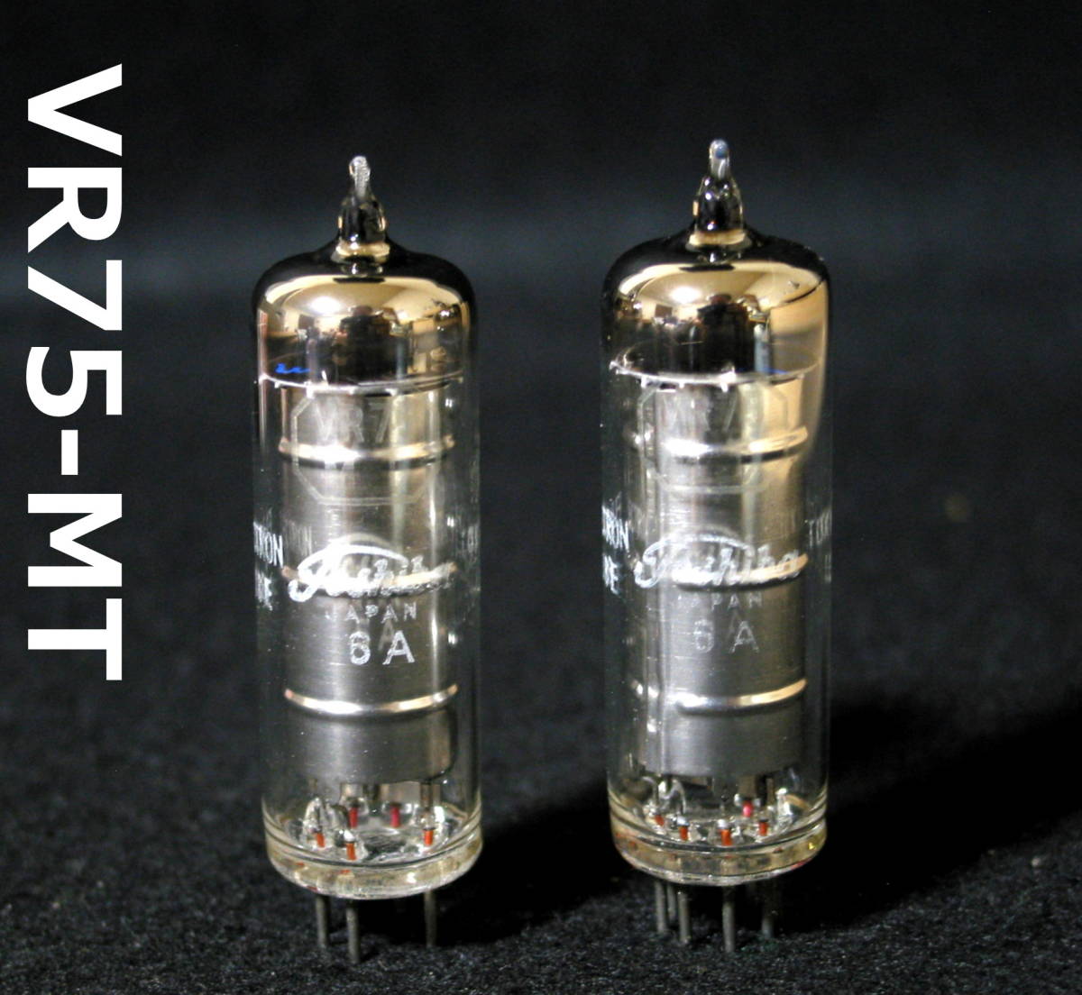 【未使用に近い】【元箱付】東芝 VR75-MT（VR75MT）／定電圧放電管 真空管／2本セット（同一ロット）① 動作確認実施 送料140円 ...