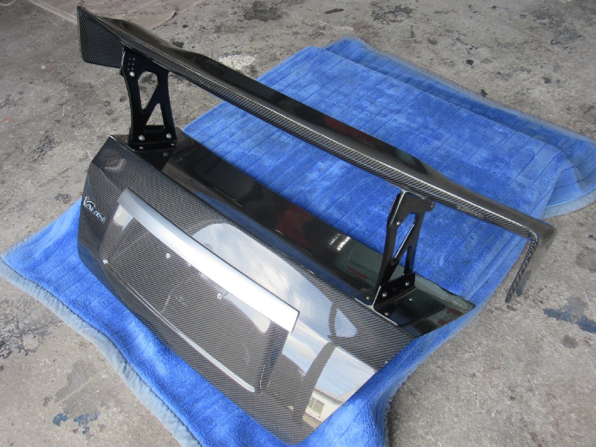 【未使用】【新品未使用】GDB GDA インプレッサ GTウイング FRP カーボン スポイラー STI WRX S202 S203 S204 CT9A CZ4A CP9A流用などに 国内発送 ...