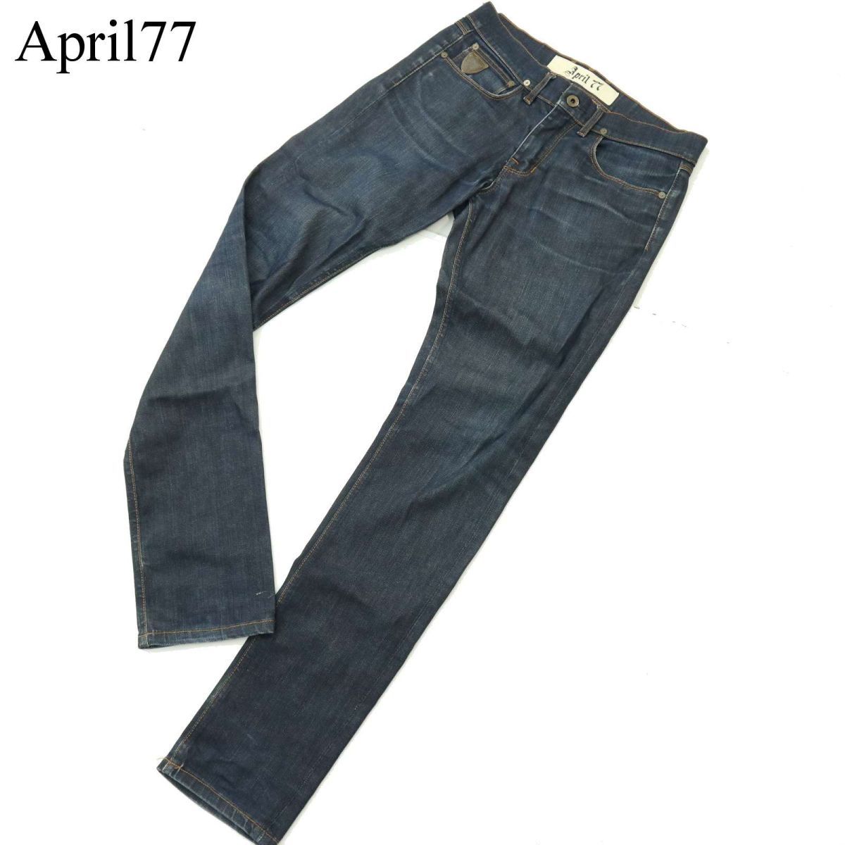 【やや傷や汚れあり】April77 エイプリル77 【JOEY】 USED加工 ストレッチ スキニー デニム パンツ ジーンズ Sz.29 メンズ A3B04027_8#Rの落札情報詳細 ...