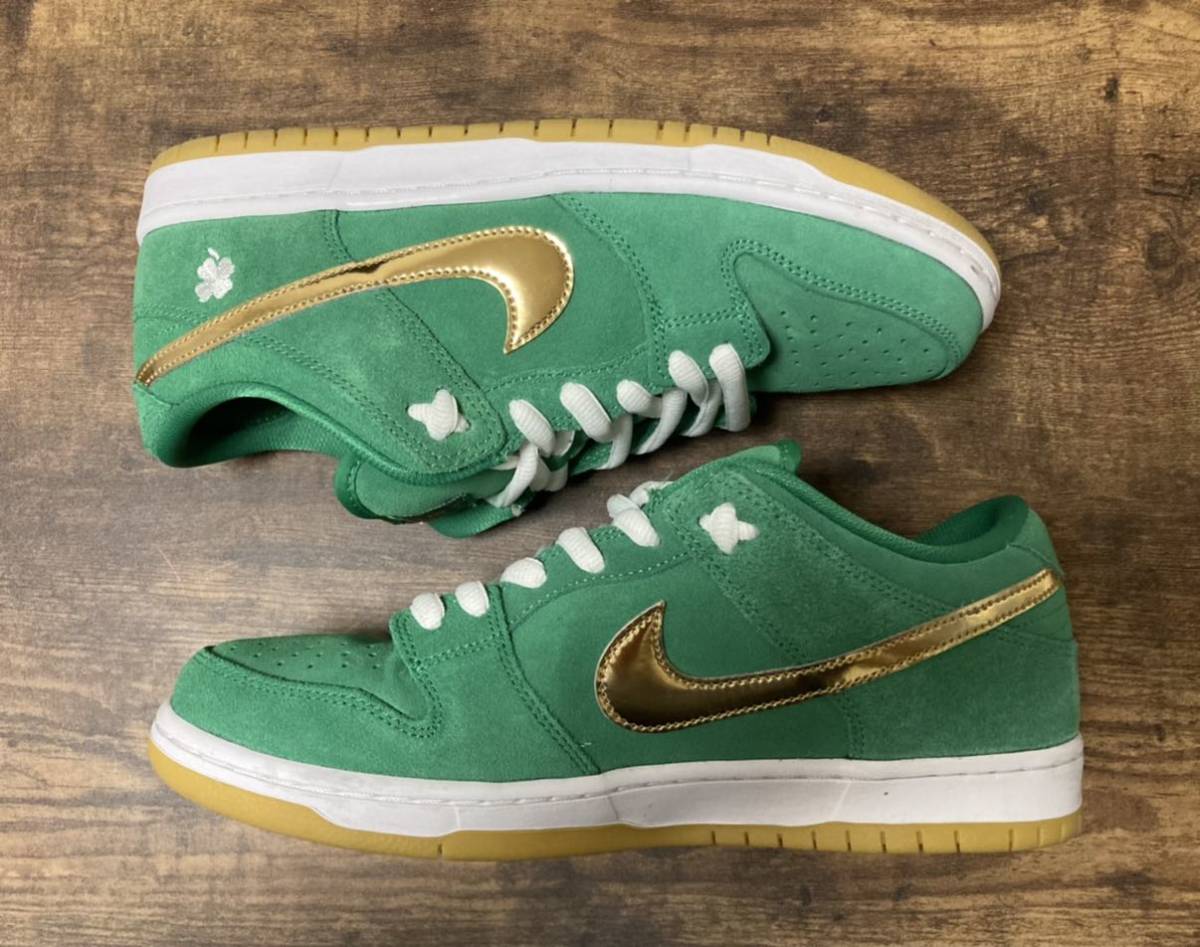 【未使用】未使用 SNKRS Nike SB Dunk Low Pro St. Patrick’s Day Shamrock ナイキ SB ...