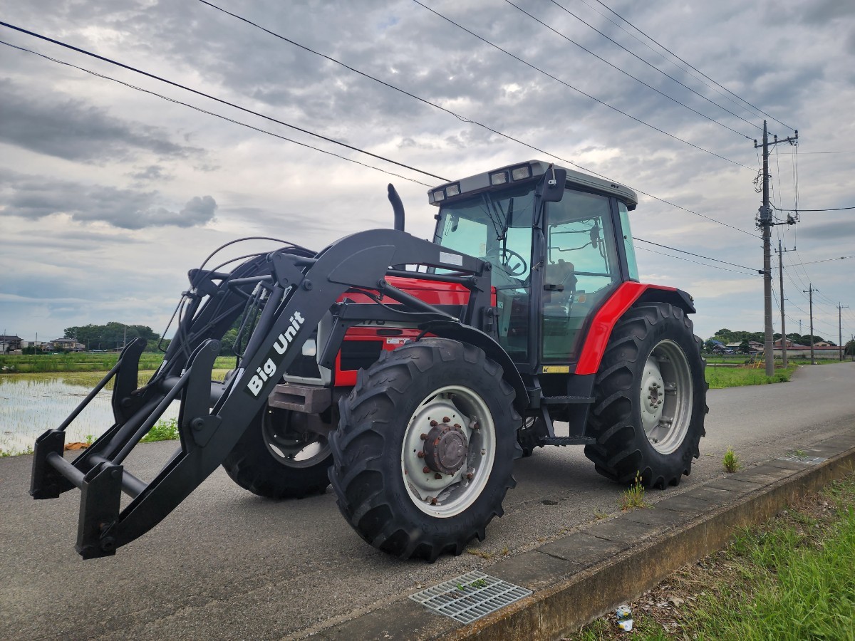 【やや傷や汚れあり】★ マッセイファーガソン 4WD トラクター MF6170 ★ フロントローダー ★ エアコン ★ パワステ ★ 外部油圧 ...