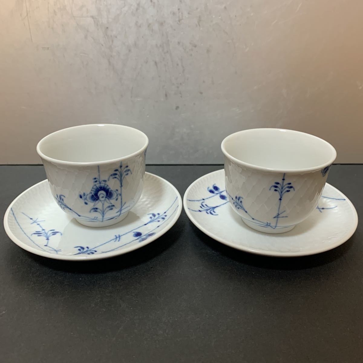 【目立った傷や汚れなし】ROYAL COPENHAGEN ロイヤルコペンハーゲン 湯呑 カップ&ソーサー ブルーパルメッテ ティーセット ペア 072 073の落札情報詳細 - ヤフオク落札 ...