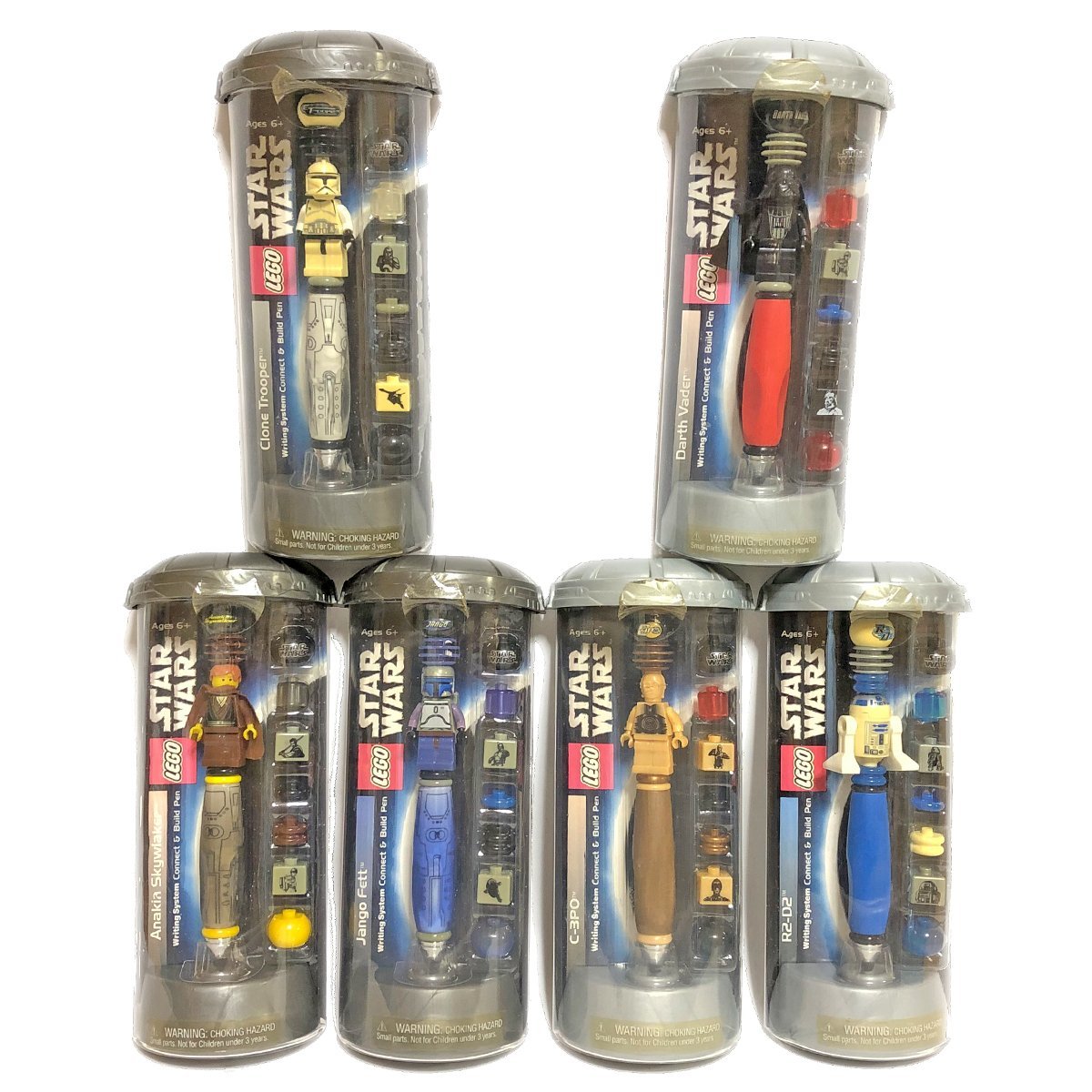 【未使用】★LEGO Writing Connect&Build Pen Completed 6 つなげて作るペン 全6種 ★PPAI065の ...