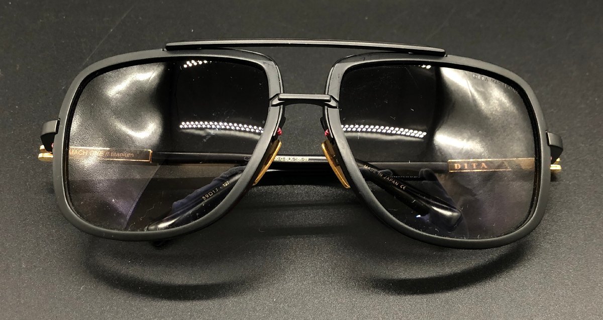 【やや傷や汚れあり】DITA ディータ MACH ONE titanium DRX2030-G-BLK-18k-59 サングラス 本体のみ ☆良品☆[79-0607-O2]の落札情報詳細 ...