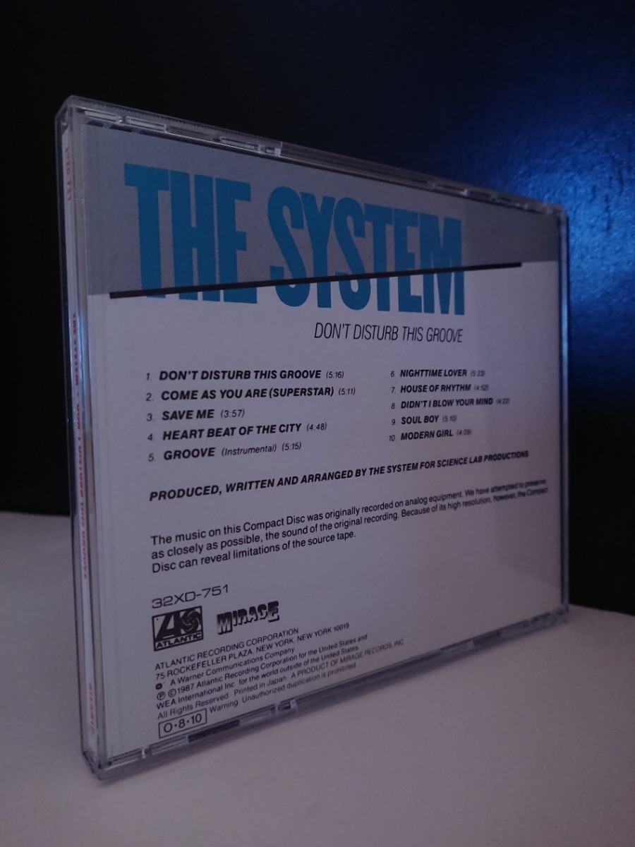 【目立った傷や汚れなし】【32XD-751 OBI 帯】 THE SYSTEM ザ システム DON'T DISTURB THIS ...