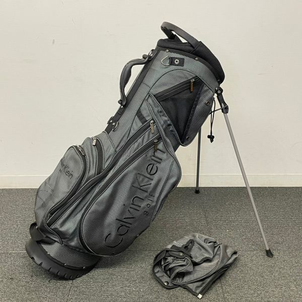 【傷や汚れあり】Z215-C3-632 Calvin Klein Golf カルバンクライン ゴルフ スタンド キャディバッグ ゴルフバッグ ...