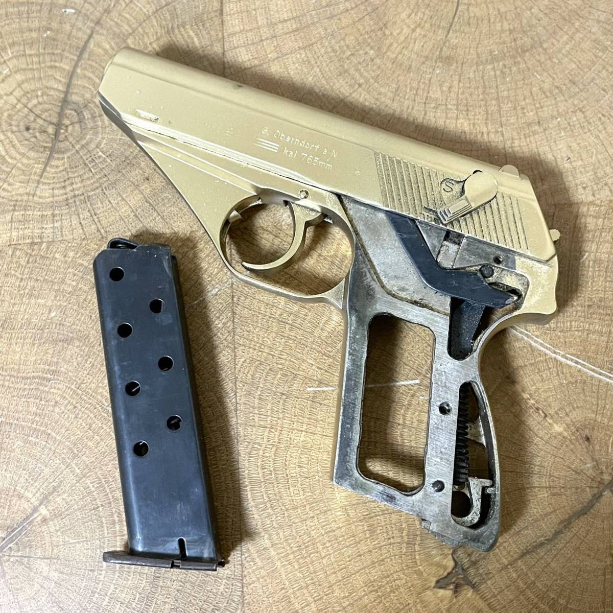 【やや傷や汚れあり】再塗装済/現状渡し MGC 金属モデルガン SMG刻印 Mauser/モーゼル HSc タニオアクション Werke A ...