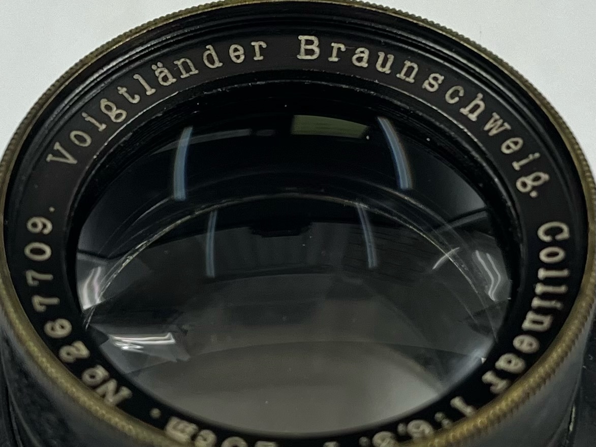 【全体的に状態が悪い】30581-5【Voigtlander Braunschweig Collinear 1:6.3 F=20cm】カメラ ...