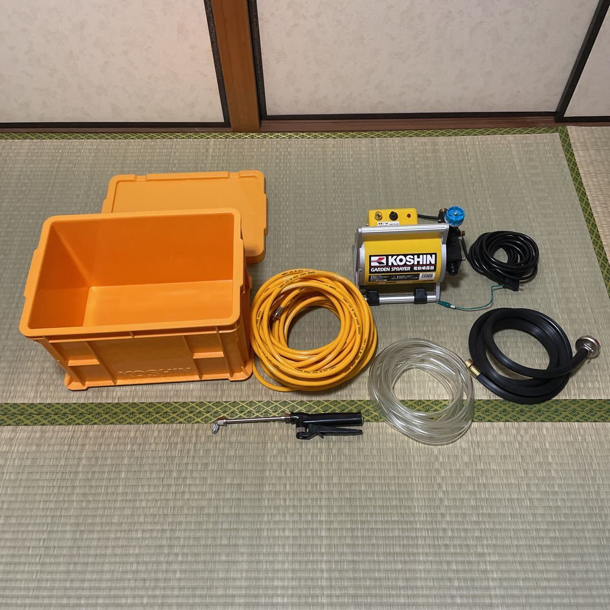 【やや傷や汚れあり】コーシン Koshin 工進 電動噴霧器 Garden Sprayer Ms-252c エアコン洗浄機として使用の落札情報 
