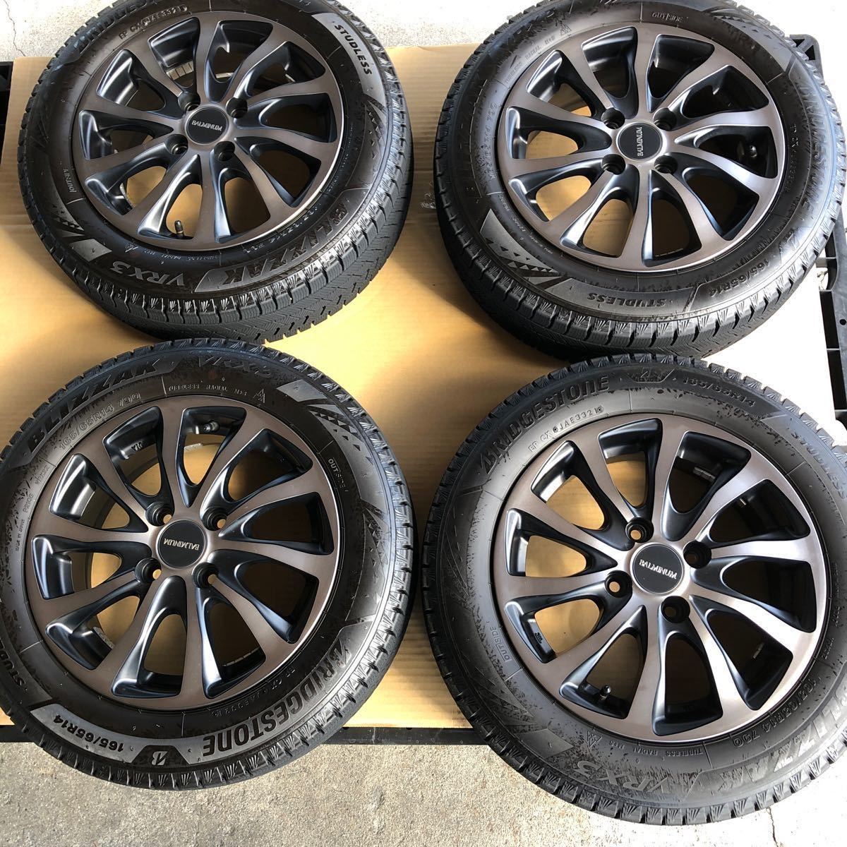 【傷や汚れあり】ブリヂストン ブリザックVRX3 165/65R14 アルミホイール付きスタッドレスタイヤ 14×5.5J PCD100 4穴 ET 45 1円スタート売り切りの落札情報詳細 ...