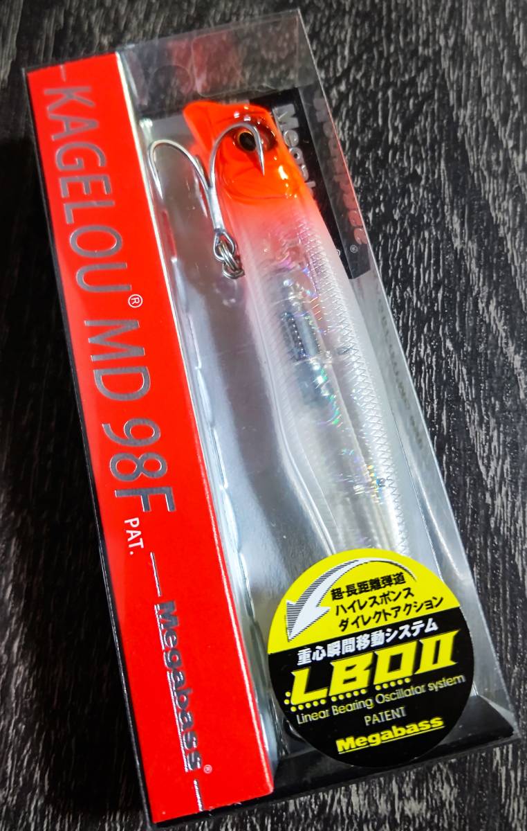 【未使用】★新品未開封★MEGABASS KAGELOU MD 98F メガバス カゲロウ MD 98F ＃レッドヘッドの落札情報詳細 ...