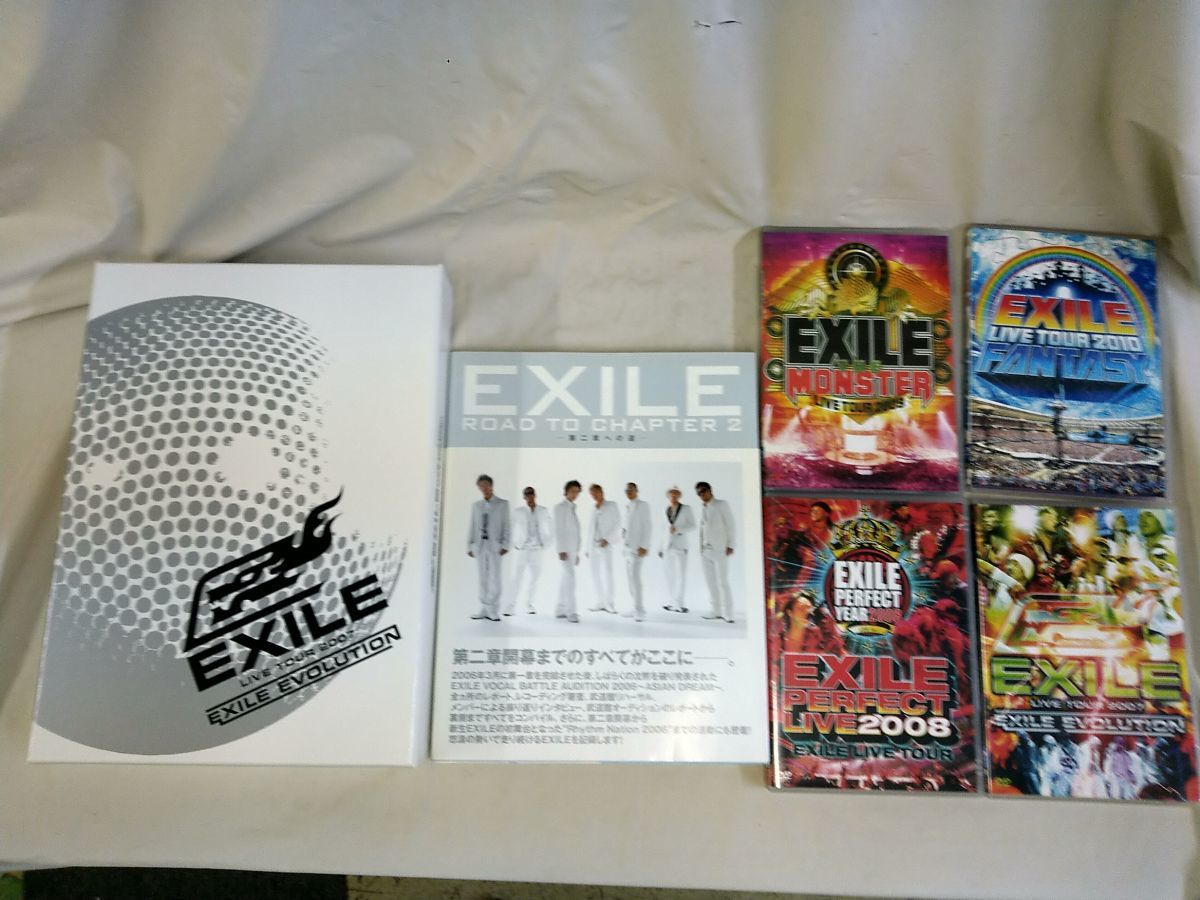 【目立った傷や汚れなし】SET 写真集 EXILE LIVE TOUR 2007エグザイル ライブツアー エヴォリューション DVD 2008 2009 2010 ROAD TO ...