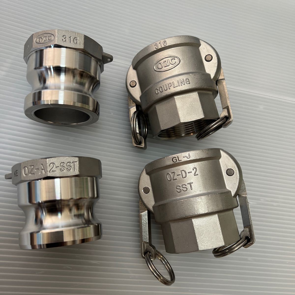 【未使用】小澤物産 ステンレス製 OZCレバーカップリングロック ねじ込みカプラーとアダプター OZ-A OZ-D 50A 2インチ 2個セット SUS316の落札情報詳細 - Yahoo ...