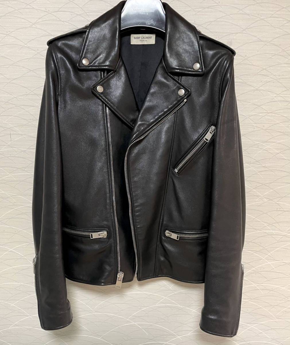 【目立った傷や汚れなし】2013年モデル サンローランパリ ダブルレザーライダース 44 エディスリマン saint laurent paris L01 L17の落札情報詳細 - Yahoo ...