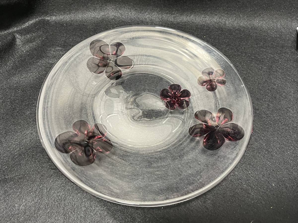 【やや傷や汚れあり】★カメリア プレート スガハラガラス sghr ワイン ガラス 皿 約23cm★#12889の落札情報詳細 - ヤフオク落札価格検索 オークフリー