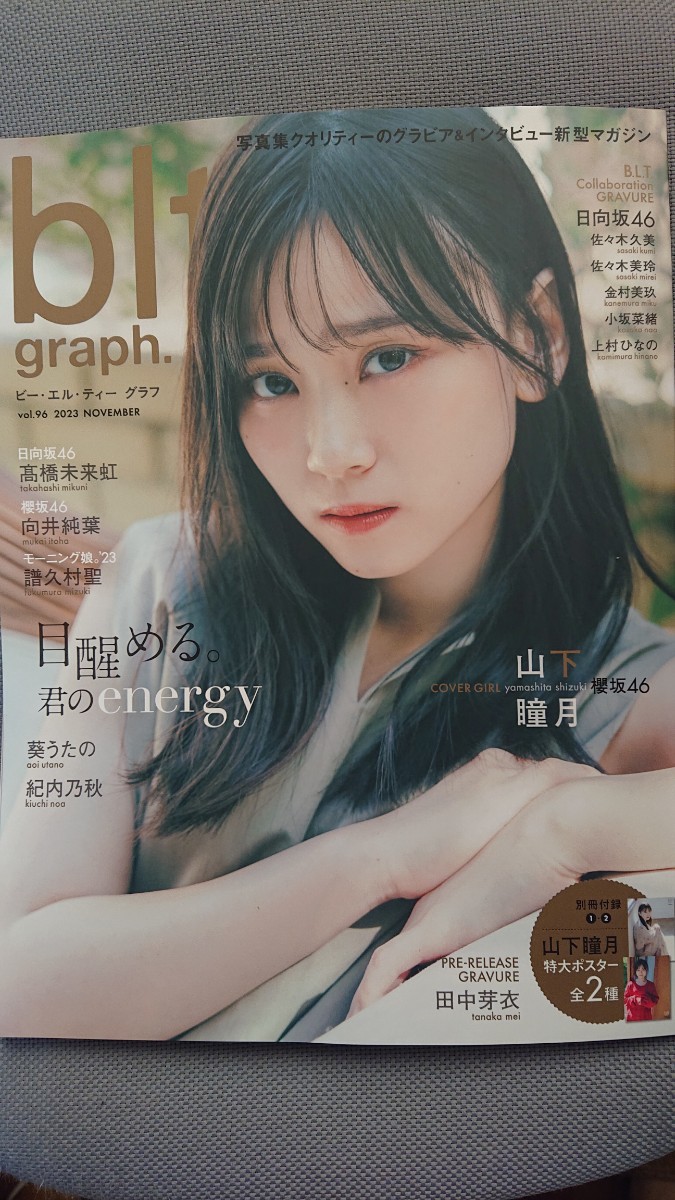 【目立った傷や汚れなし】blt graph.vol.96 櫻坂46 山下瞳月・向井純葉 日向坂46 髙橋未来虹 譜久村聖 葵うたの 紀内乃秋 HMV&BOOKS online 特典 ポスター付 ...