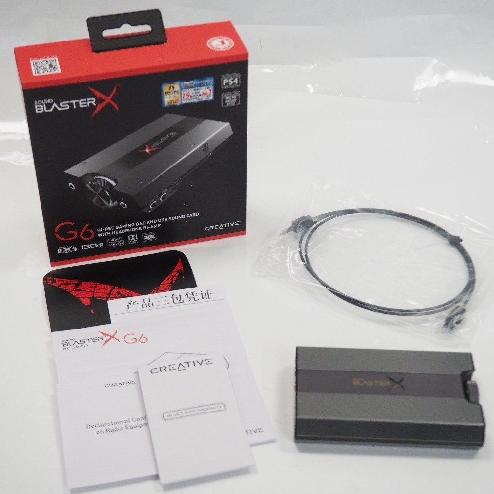 【やや傷や汚れあり】Th949741 クリエイティブ Sound Blaster X G6 SBX-G6 SB1770 音響機器 ゲーミング ...