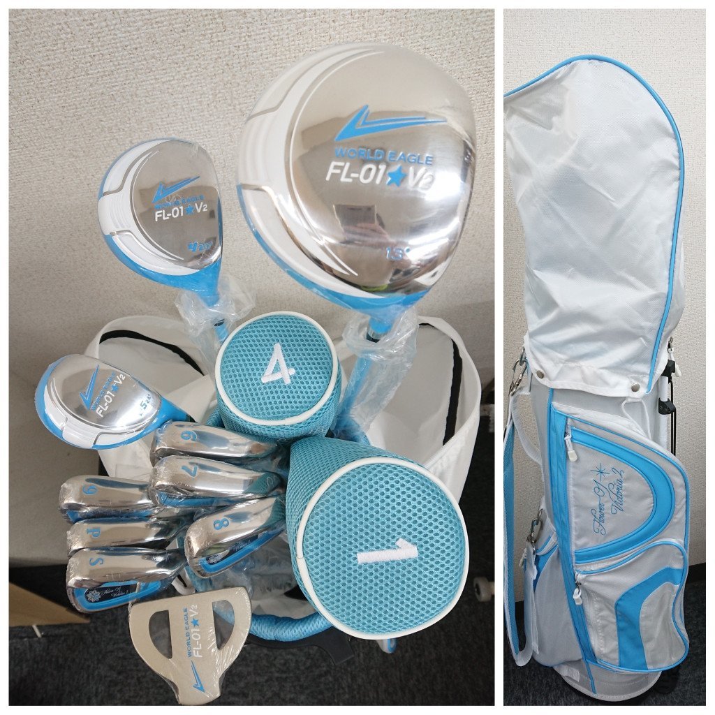 【未使用】00999《未使用》WORLD EAGLE ワールドイーグル FL-01★V2 レディース ゴルフクラブ10本 キャディ付きの落札情報詳細 - Yahoo!オークション落札価格検索 ...