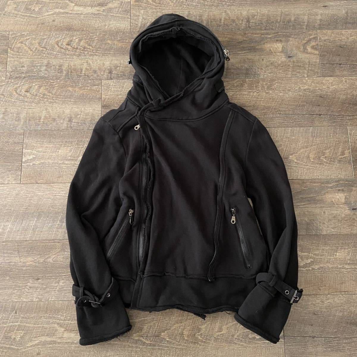 【目立った傷や汚れなし】rare 00s japanese label in the attac mulch gimmick double riders hoodie archive goa ...