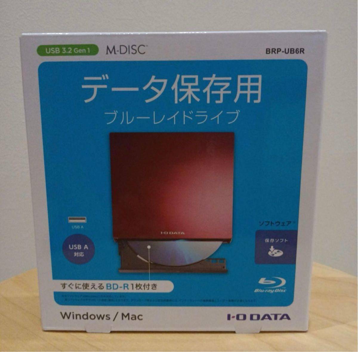 【未使用】新品未開封 IO DATA BRP-UB6R USB A 対応 ポータブル ブルーレイドライブ Windows Mac 両対応の落札 ...