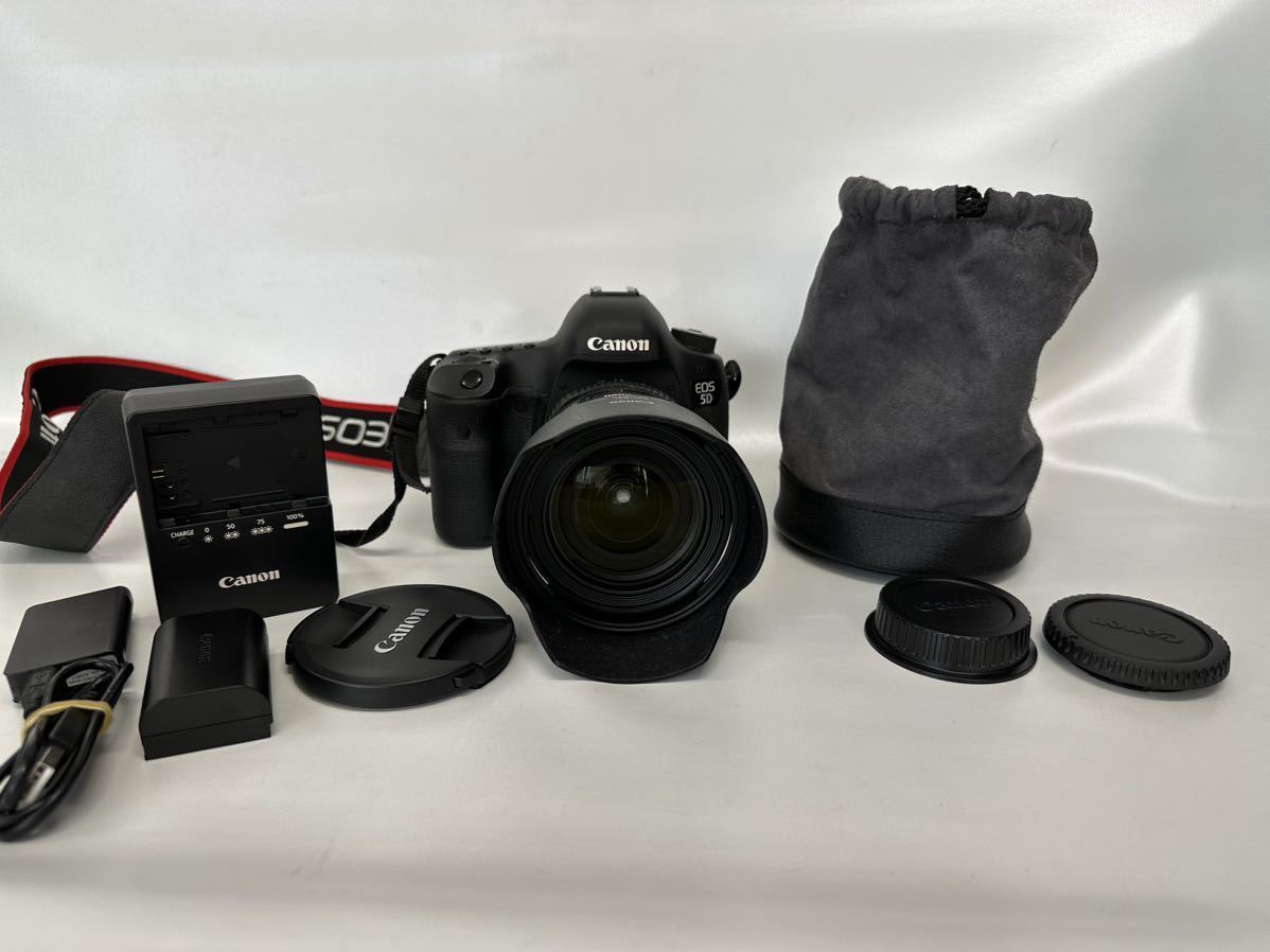 【やや傷や汚れあり】Canon EOS 5D Mark III II まとめてセット デジタル一眼レフカメラ EF ZOOM LENS 24 ...