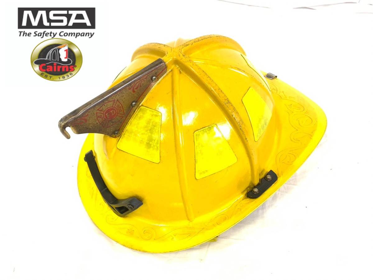 【傷や汚れあり】【米軍放出品】☆米軍消防隊 ファイヤーマンヘルメット 消防士ヘルメット MSA 1044 ファイアファイター 防災 ...