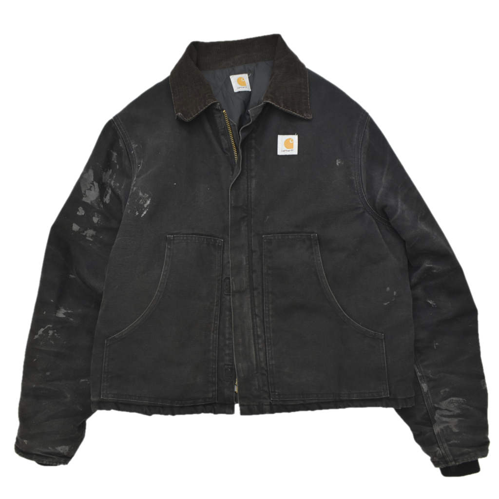 【傷や汚れあり】希少モデル ペンキ 雰囲気 80s 90s usa vintage carhartt カーハート トラディショナル ジャケット ブラック 黒 ダック デトロイト XL～の落札 ...