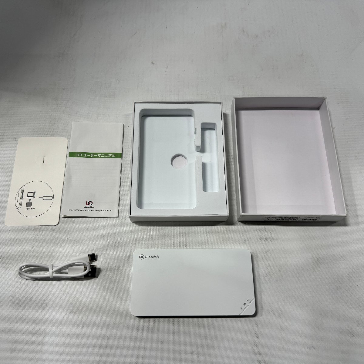【目立った傷や汚れなし】 GlocalMe U3 4G Wireless Data Terminal ホワイト GLMU19A02 WiFi ...