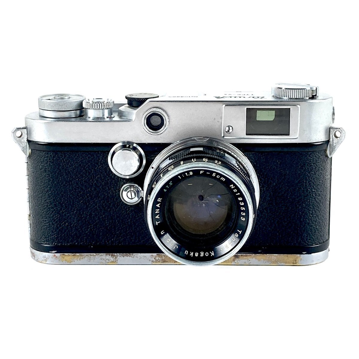 【全体的に状態が悪い】タナック Tanack TYPE-V3 + TANAR 47.5° 5cm F1.9 Lマウント L39[ジャンク品 ...
