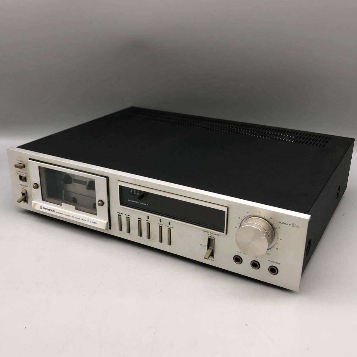 【やや傷や汚れあり】PIONEER パイオニア ステレオ カセットデッキ CT-215 Stereo cassette tape deck ...