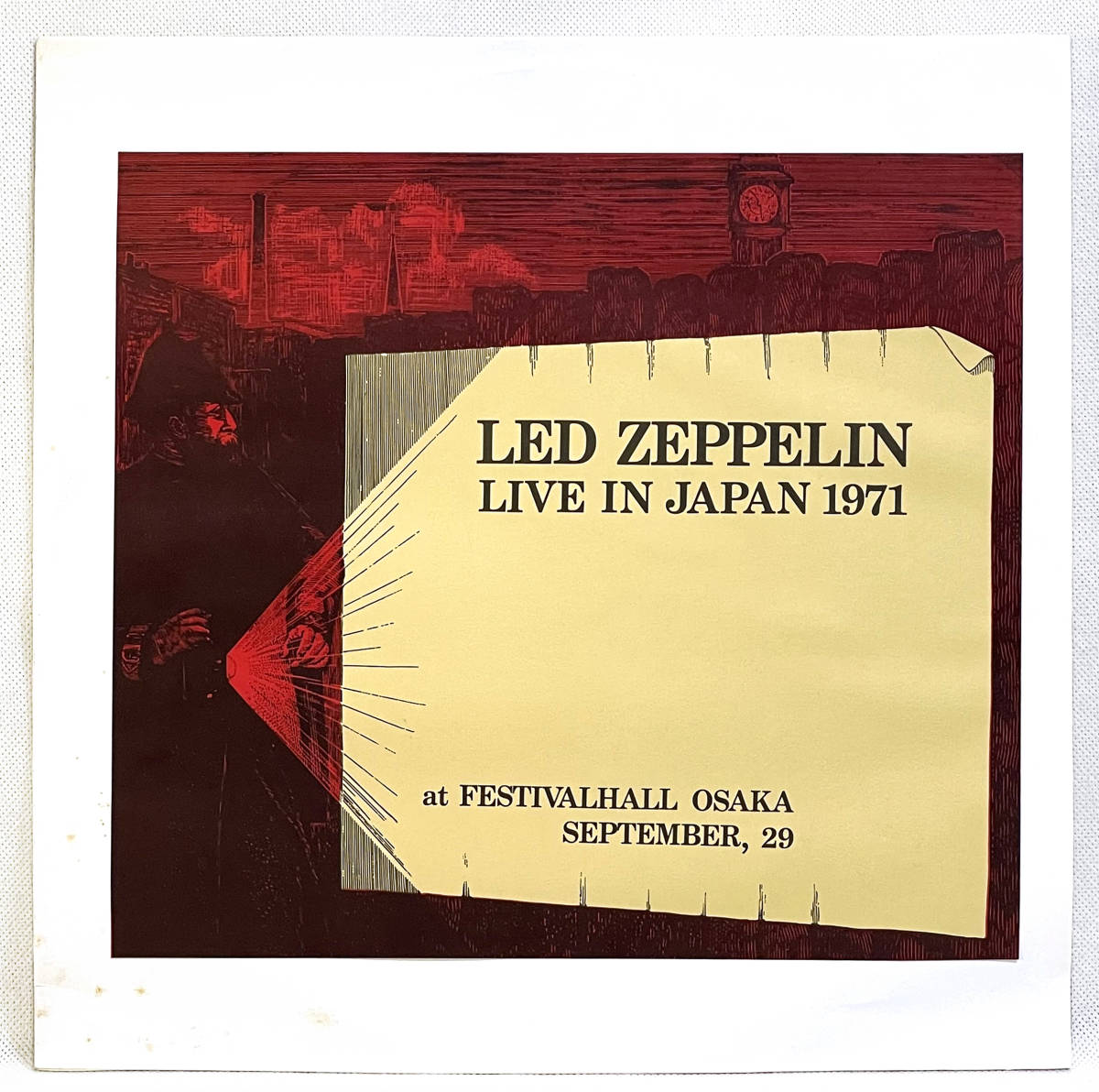 【目立った傷や汚れなし】【LP2枚組国内盤】 LED ZEPPELIN live in japan 1971 レッド・ツェッペリン 大阪929 ...