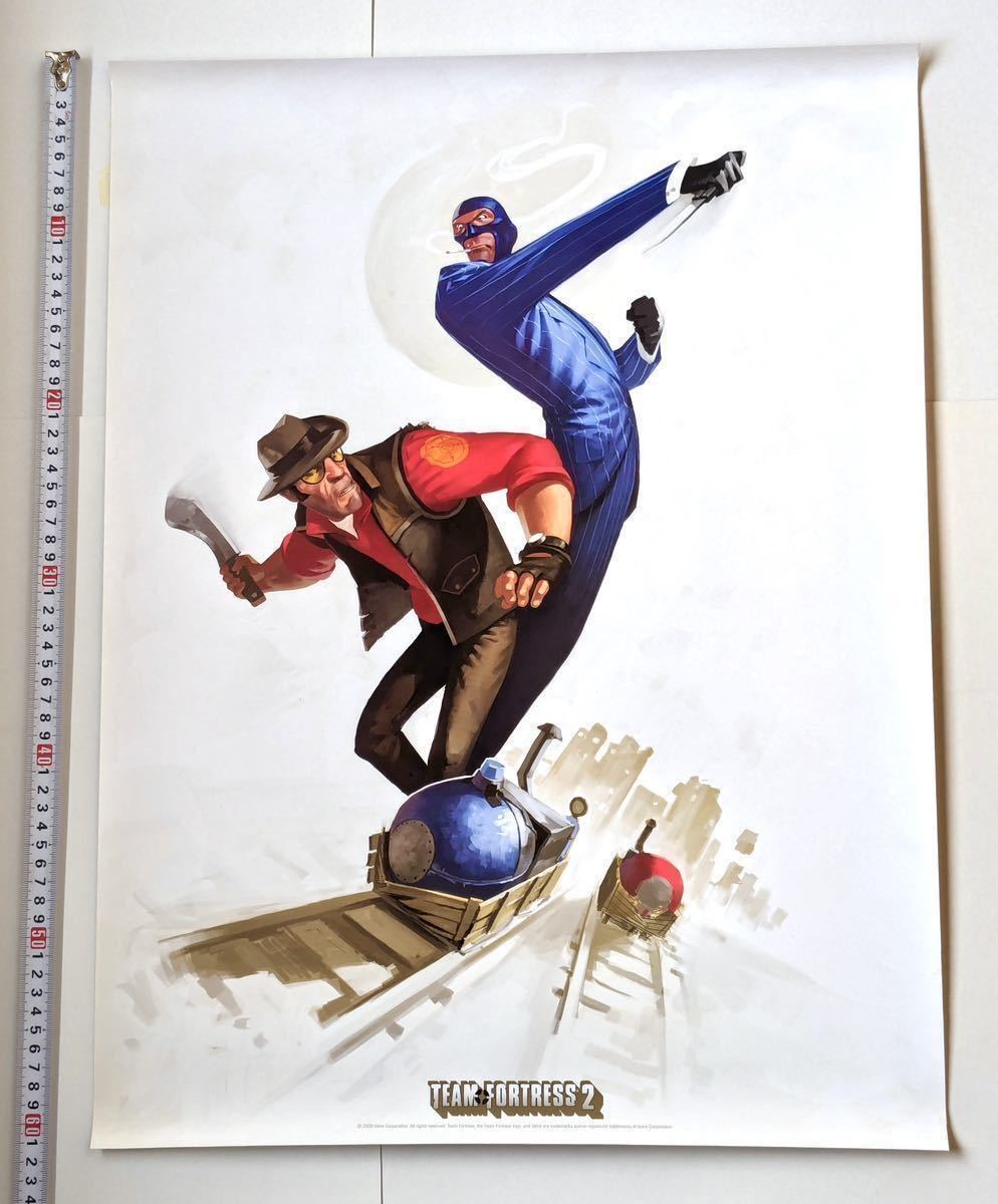 【未使用】Team Fortress2 TF2 チームフォートレス2 公式グッズ ポスター スパイ スナイパー Team Fortress 2 Spy vs. Sniper Poster ...