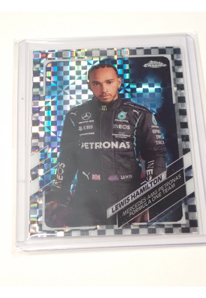 【目立った傷や汚れなし】【Lewis Hamilton】2021 Topps Chrome Formula 1 Base Card ...