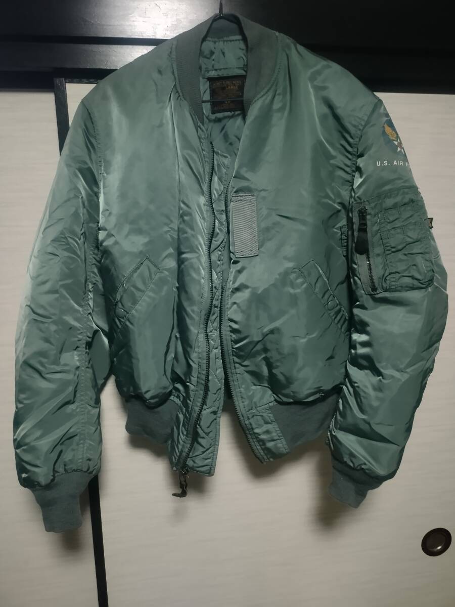 【やや傷や汚れあり】★USA製 ALPHA アルファ 50s復刻 MA-1 フライト ジャケット MIL-J-82798★サイズL★の落札情報詳細 - Yahoo!オークション落札価格検索 ...