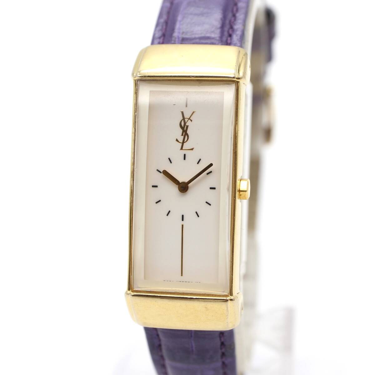 【傷や汚れあり】稼働 【YVES SAINT LAURENT イヴサンローラン】 5421-H05551 クォーツ/QZ レディース 腕時計 ゴールド ホワイト文字盤の落札情報詳細 ...