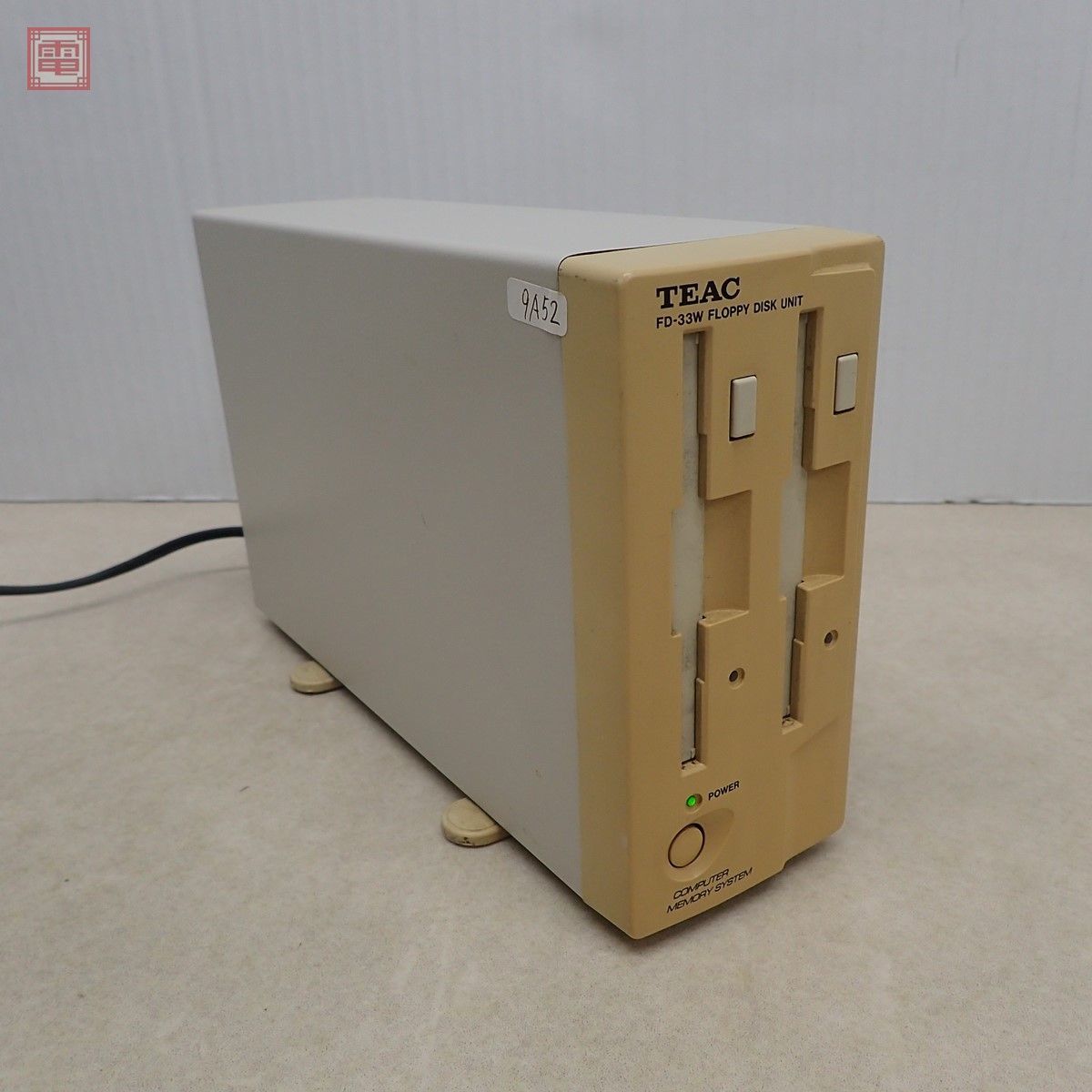 【全体的に状態が悪い】PC-9801 3.5インチフロッピーディスクユニット FD-33W 外付けFDD TEAC 通電のみ確認【20の落札情報詳細 - ヤフオク落札価格検索 オークフリー