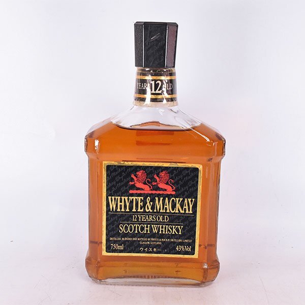 【やや傷や汚れあり】1円～★ホワイト & マッカイ 12年 ※ 750ml 43% スコッチウイスキー WHYTE & MACKAY D070108の落札情報詳細 - Yahoo!オークション ...