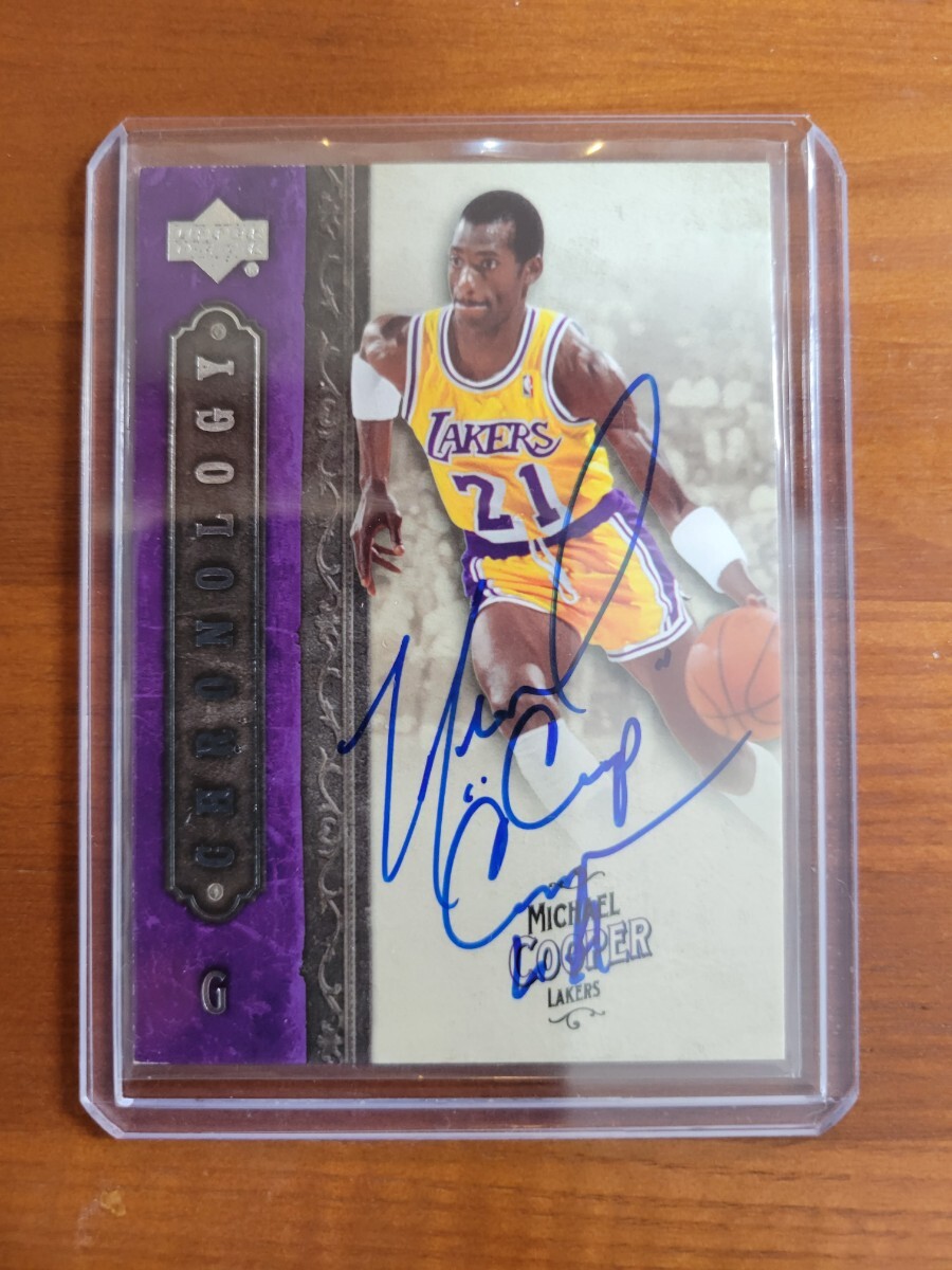 【やや傷や汚れあり】06-07 Chronology Autograph Michael Cooper Lakers 直書き Coop(2行目 ...