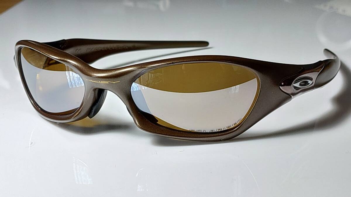 【やや傷や汚れあり】★格安スタート！OAKLEY VALVE BRONZE TITANIUM IRIDIUM POLARIZED オークリー ...
