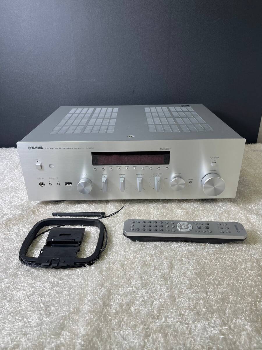 【目立った傷や汚れなし】【動作確認済み！】R-N602 YAMAHA ヤマハ ネットワークレシーバー ハイレゾ対応 リモコン付き ...