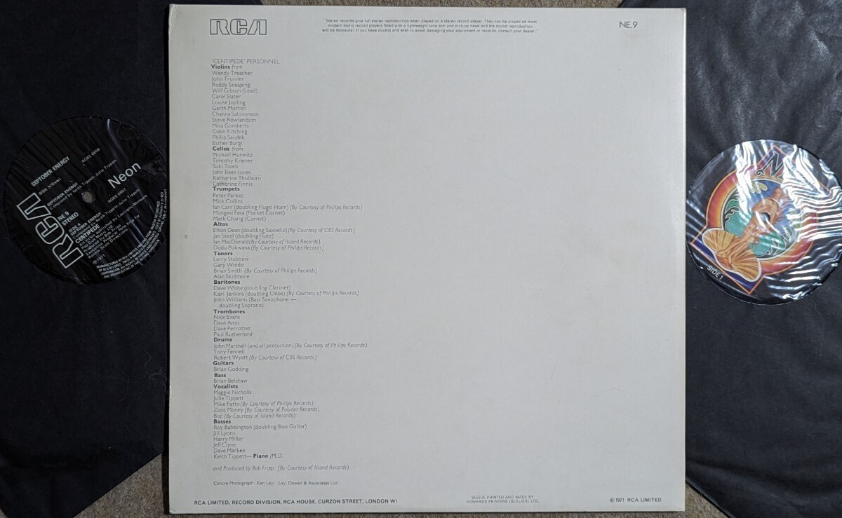 【目立った傷や汚れなし】Centipede-Septober Energy★英Neon Orig.白カヴァー2LP/Ian McDonald/Elton Dean/Keith & Julie ...