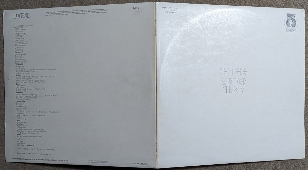 【目立った傷や汚れなし】Centipede-Septober Energy★英Neon Orig.白カヴァー2LP/Ian McDonald/Elton Dean/Keith & Julie ...