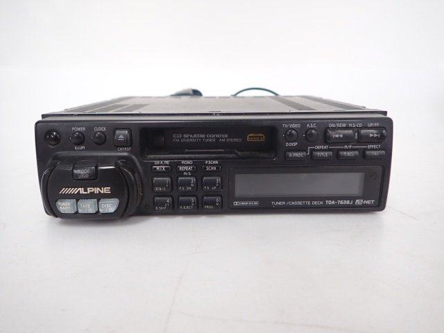 【中古】M-1181 ALPINE アルパイン 7155J 3514 3311 アンプレスカセットデッキ アンプ クロスオーバー 故障品の落札 ...