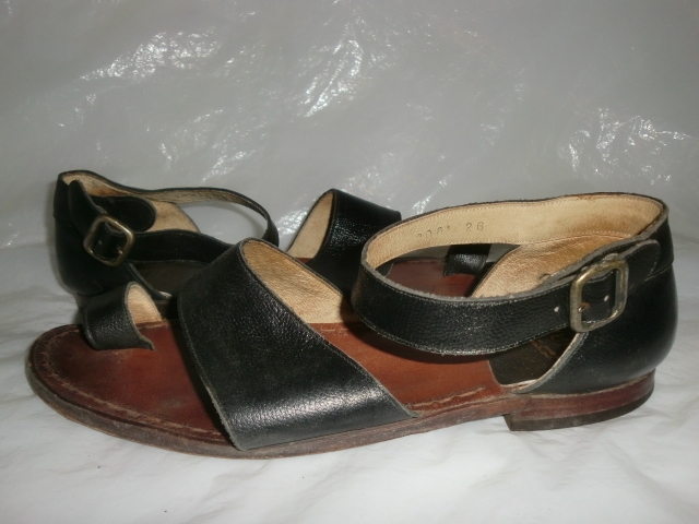 【目立った傷や汚れなし】★`80-`90s日本製 JUN ヴィンテージレザーサンダル 26 ジュン JUN Classical Elegance オールドレザーサンダル ブラックの落札情報詳細 ...