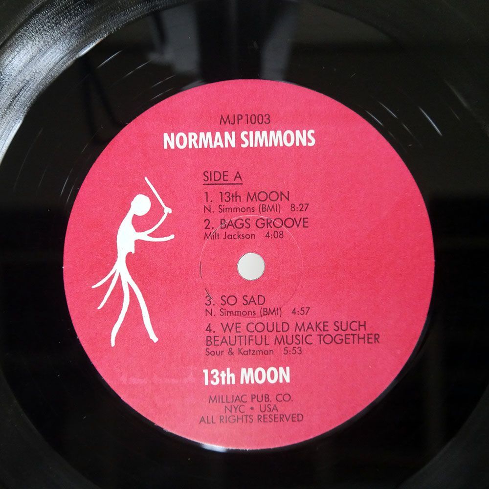 【やや傷や汚れあり】米 NORMAN SIMMONS/13TH MOON/MILLJAC PUB CO. MJP1003 LPの落札情報詳細 - Yahoo!オークション落札価格検索 オークフリー