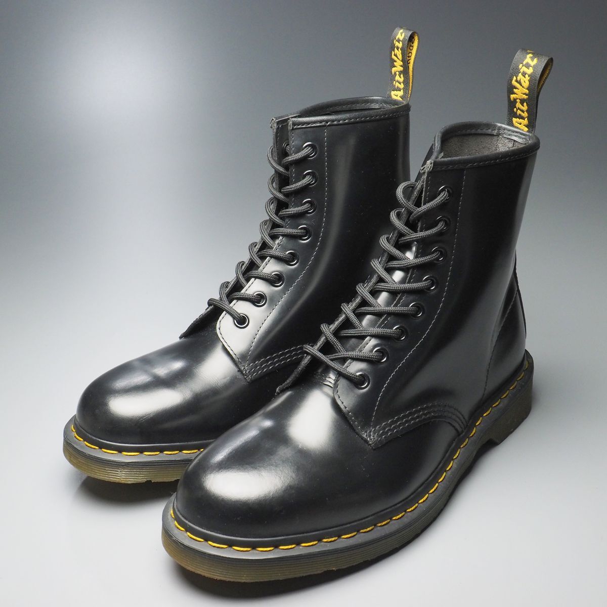 【やや傷や汚れあり】ME5592//定価￥29,700-*ドクターマーチン/Dr.Martens*1460/UK9/8ホールブーツ/プレーン ...