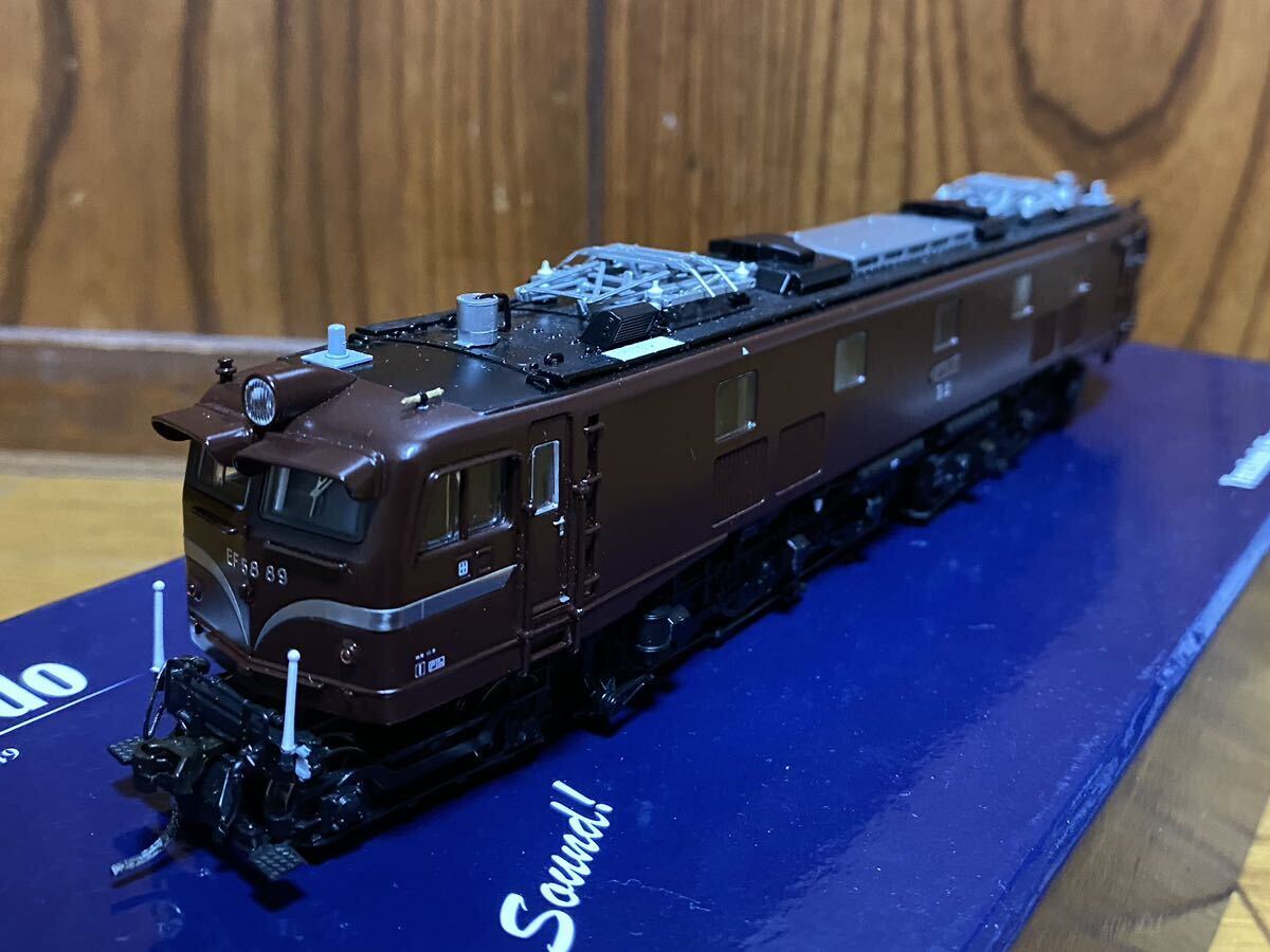 【目立った傷や汚れなし】天賞堂 Tenshodo 72005 EF58形 電気機関車 89号機 茶色 カンタムシステム搭載の落札情報詳細 ...