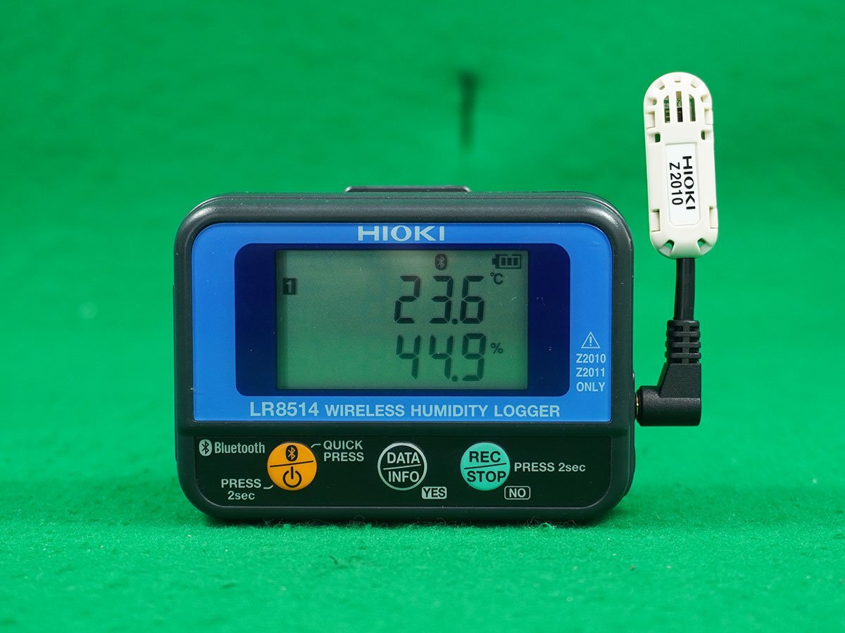 【やや傷や汚れあり】日置電機 ワイヤレス温湿度ロガー 温湿度センサ LR8514/Z2010 WIRELESS HUMIDITY LOGGER ...