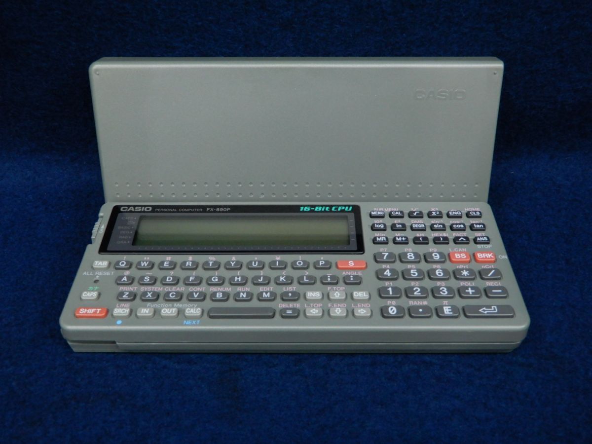 【傷や汚れあり】★CASIO FX-890P 16-Bit CPU★PERSONAL COMPUTER/カシオ/ジャンク品消費税0円の落札情報 ...