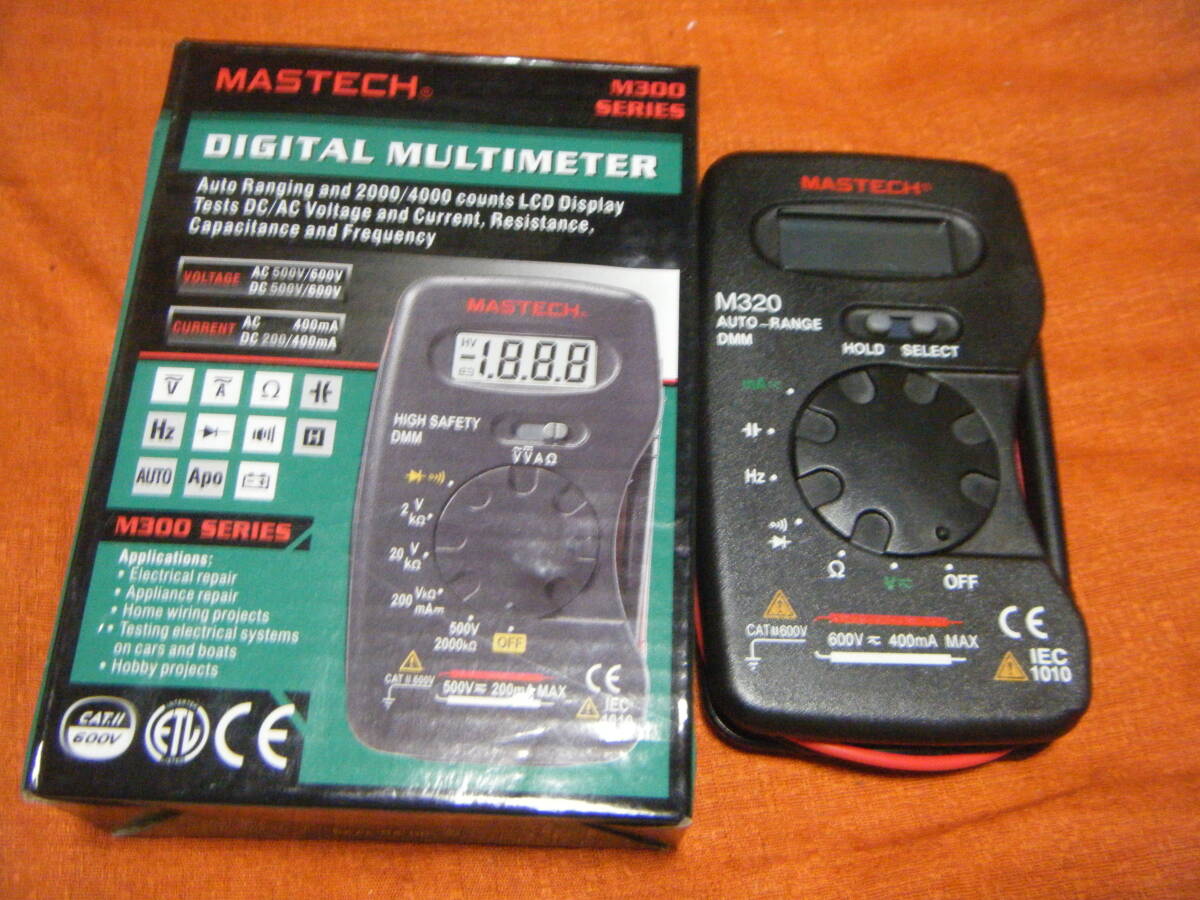 【やや傷や汚れあり】 MASTECH デジタルマルチメータ M320 の落札情報詳細 - ヤフオク落札価格検索 オークフリー
